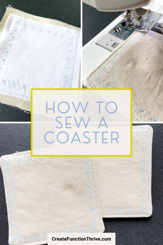 How to Sew a Coaster - Create Function Thrive